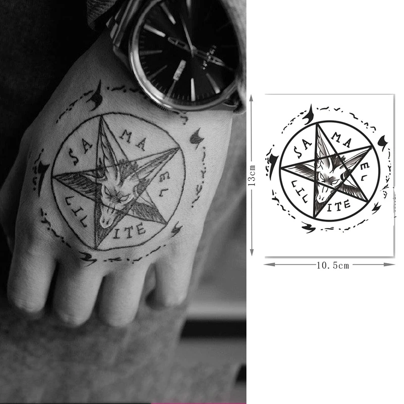 5 Point Star Tattoo On Arm