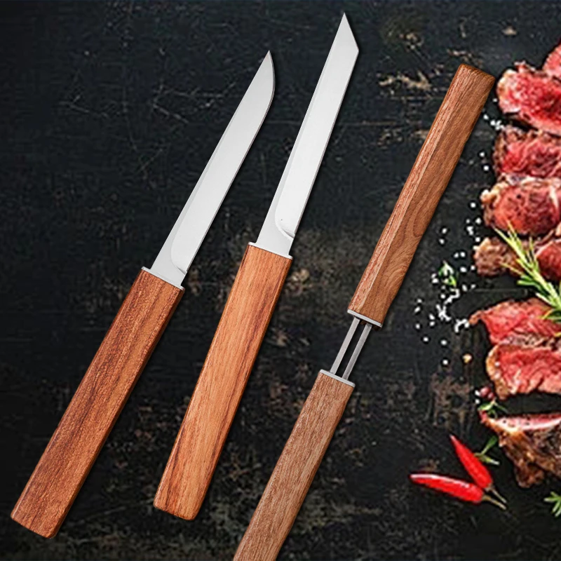 2-in-1-Kitchen-Knives-Double-Blade-Utility-Knife-Meat-Cleaver-Chef ...