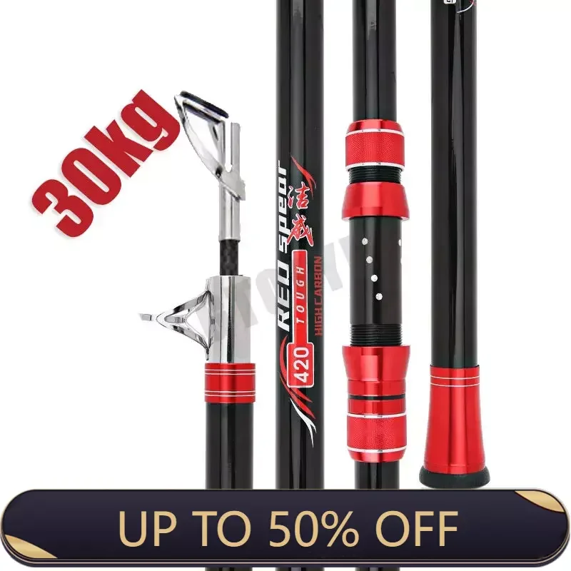 2-1M-Carbon-Fishing-Rod-30kg-above-Superhard-100M-Long-Distance ...