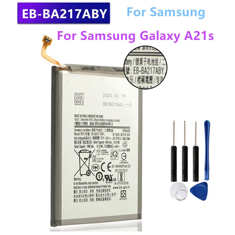 Batería de repuesto Original para Samsung Galaxy A21s, EB-BA217ABY, DS ...