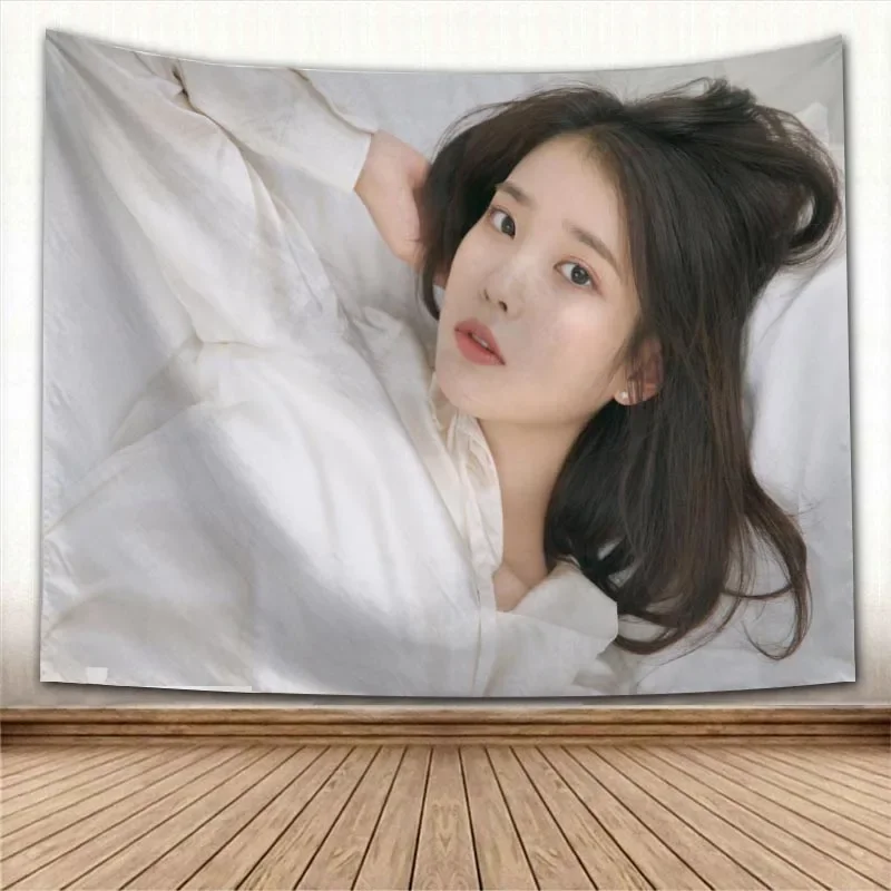 Beautiful-IU-Kpop-Tapestry-Wall-Hanging-Wall-Fabric-Tapestry-Art-Home ...