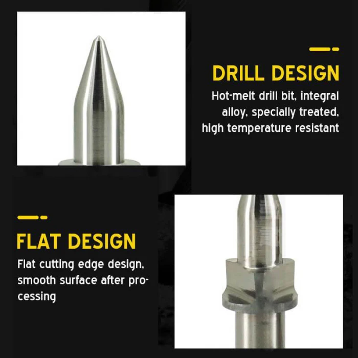 Thermal Friction Hot Melt Short Drill Bit Solid Carbide Hole Making ...