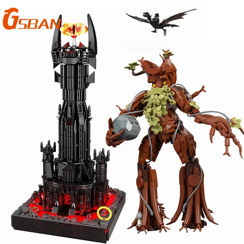 GSBAN-Treebeard-The-Lord-Torre-Oscura-con-anillo-de-luz-modelo-de-pel ...
