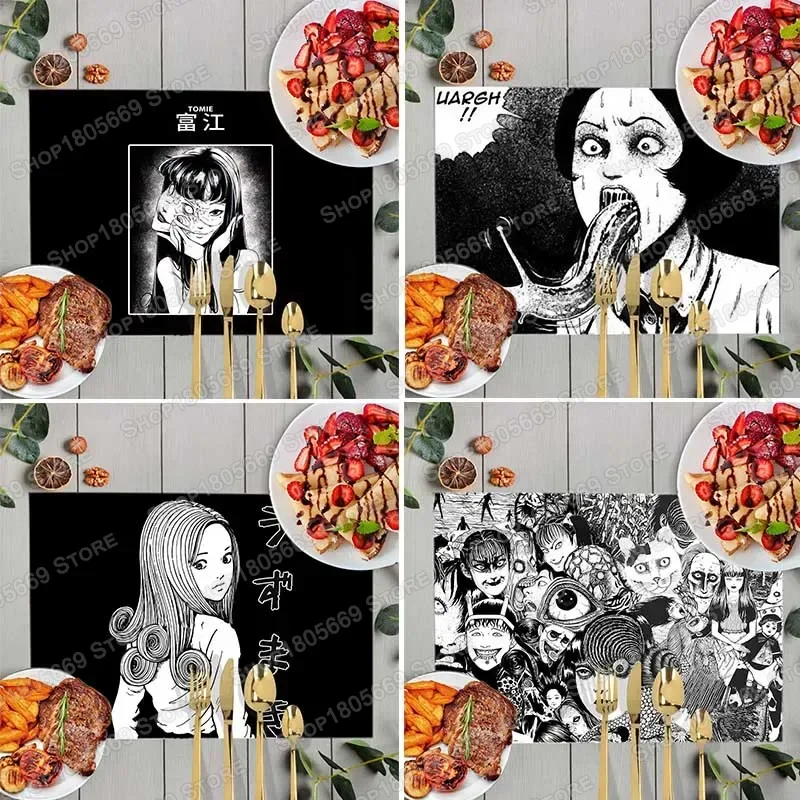 Japanese Horror Manga Print Table Mats for Dining Tomie Junji Itou ...
