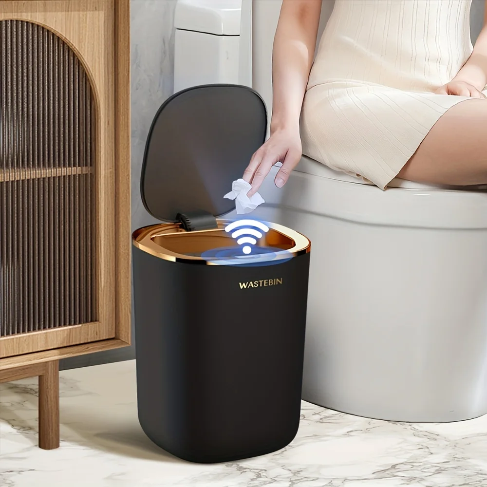 Bathroom-Smart-Sensor-Trash-Can-12L-Luxury-Garbage-Bucket-Automatic ...