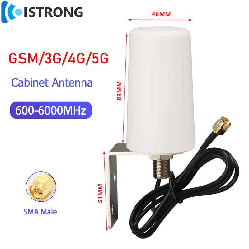Antena blanca GSM/3G/4G/5G, amplificador de alta ganancia de 10dBi, amplificador de señal Omni ...
