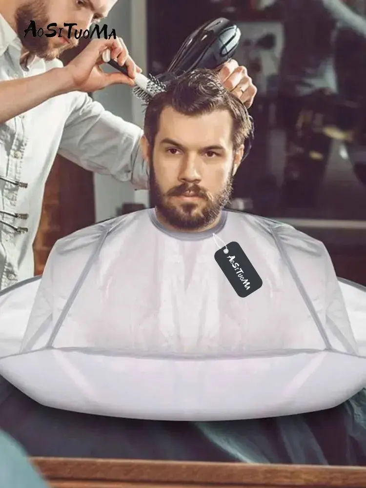 Barber-Adult-Children-Haircut-Cloak-Foldable-Dye-Aprons-Hair-Cutting ...