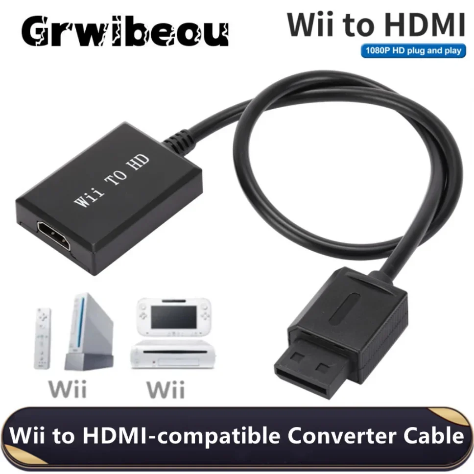 Cable-convertidor-de-WII-a-HDMI-adaptador-HD-1080P-de-WII-a-HDMI-para ...