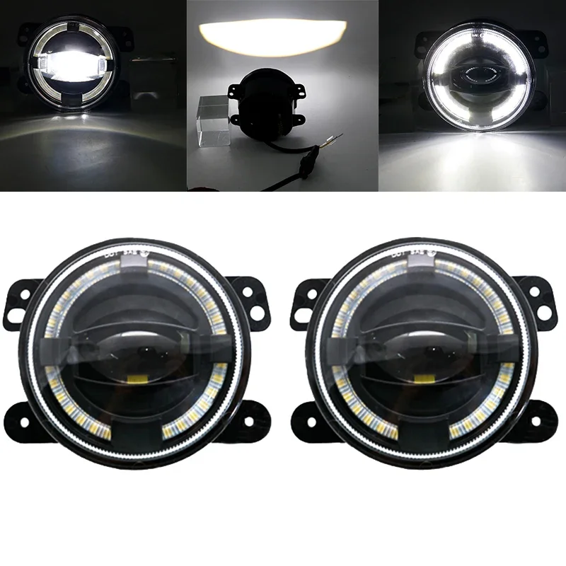 4-Inch-Round-LED-Front-Driving-Fog-Lights-for-Jeep-Grand-Cherokee-2011 ...