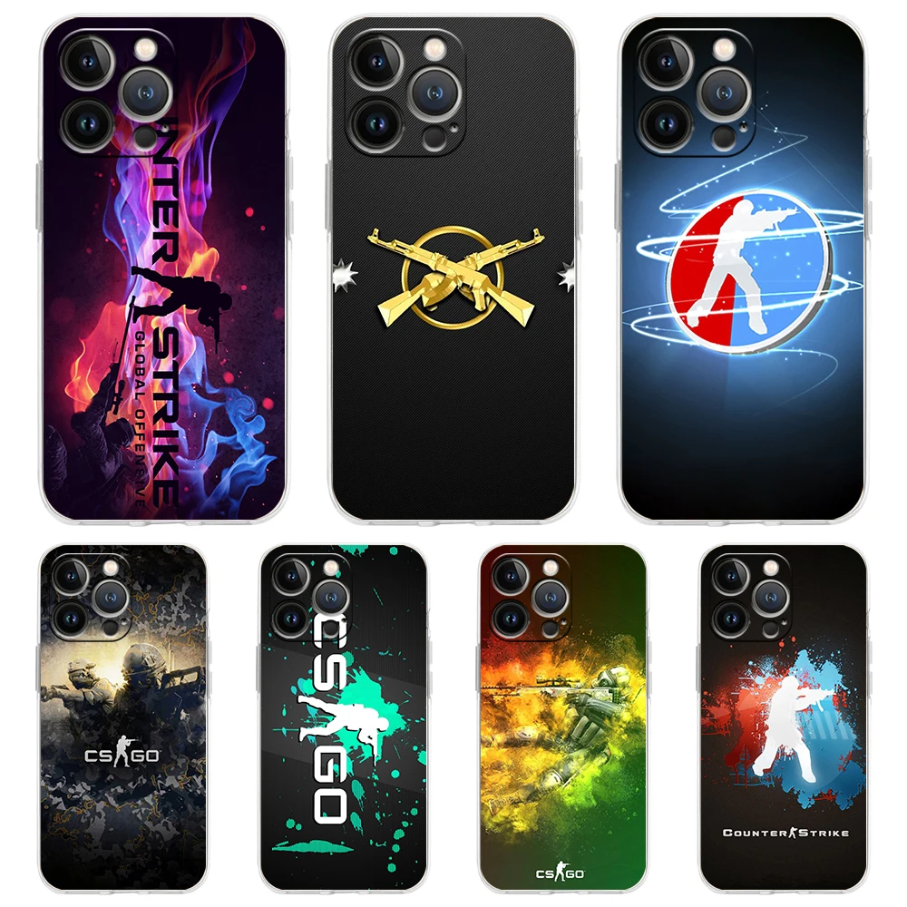 Cs Go Logo Transparent Phone Case Cover for iPhone 16 15 14 13 12 11 ...