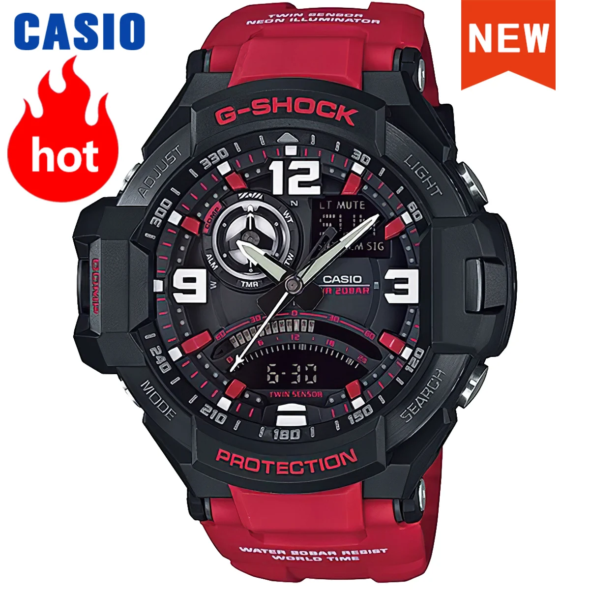 Casio-watch-for-men-g-shock-scarce-model-air-force-Waterproof-and ...