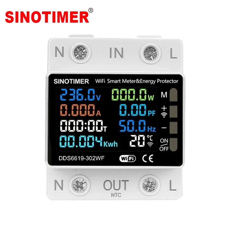 TUYA-WiFi-Smart-Power-Meter-Over-Under-Voltage-Protection-Relay-Switch ...