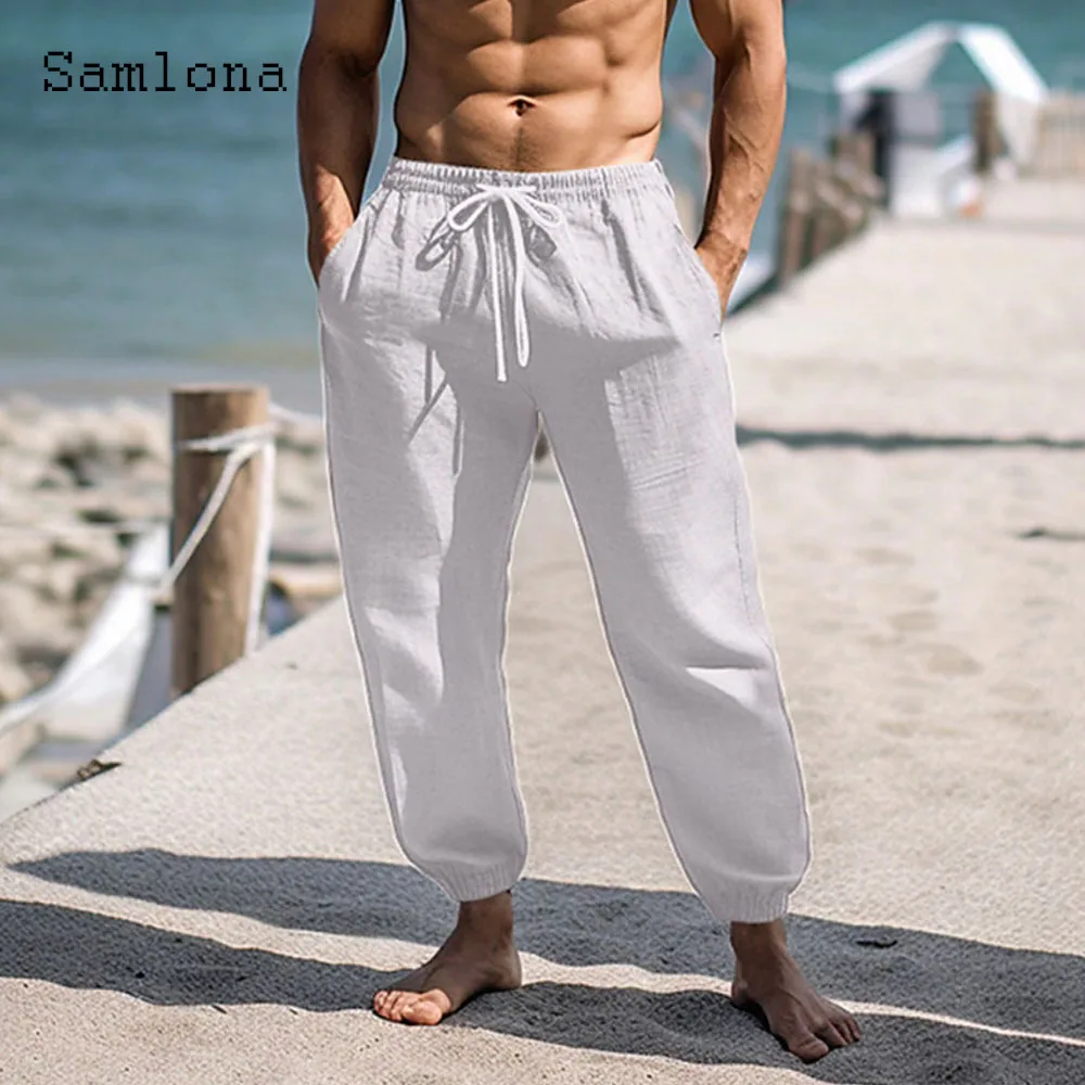 2023-erkek-stand-cep-rahat-keten-pantolon-kat-beyaz-gri-elastik-bel ...