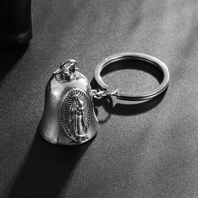 Guardian Bell Custom Stainless Steel Virgin Mary Guardian Motorcycle ...