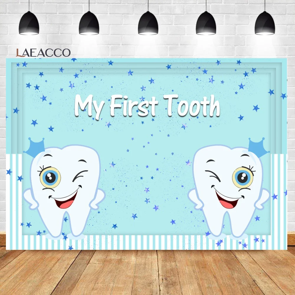 Laeacco-My-First-Tooth-Blue-And-Pink-Theme-Photography-Background-Kids ...