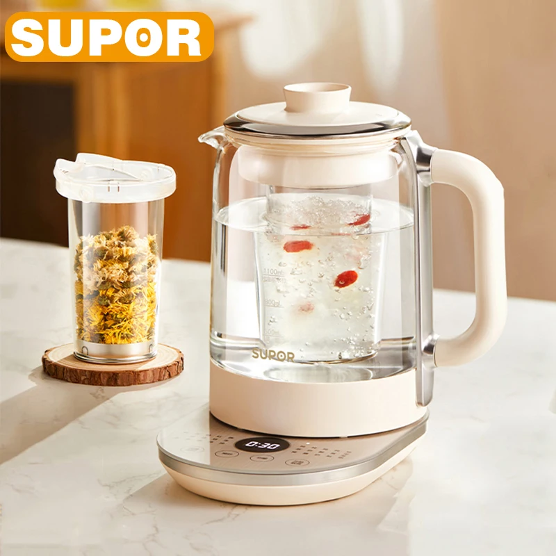 SUPOR-Household-Electric-Kettle-1-5L-Health-Pot-With-Stew-Cup-And ...