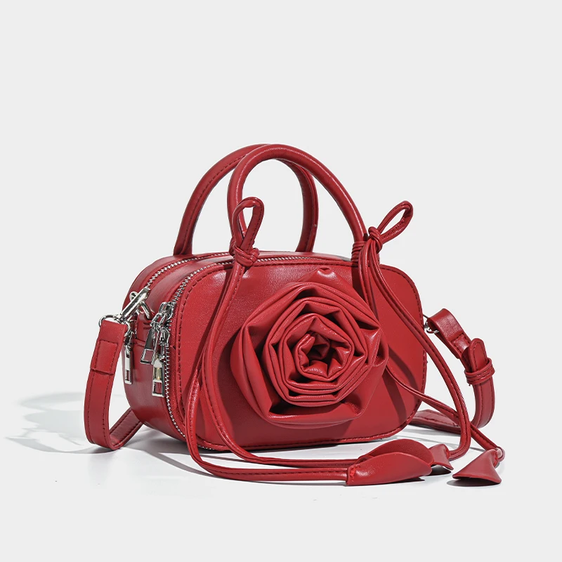 Luxury-Elegant-Three-dimensional-rose-flower-Handbags-Design-Pleated ...