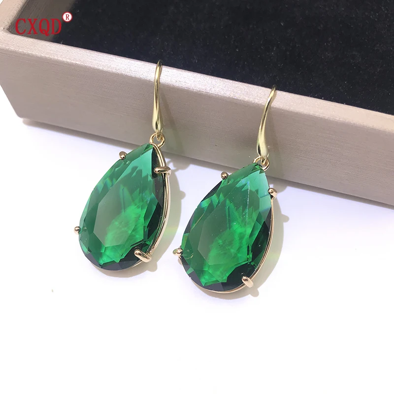 New Design Fashion Large Long Water Drop Pendant Colorful High Quality ...