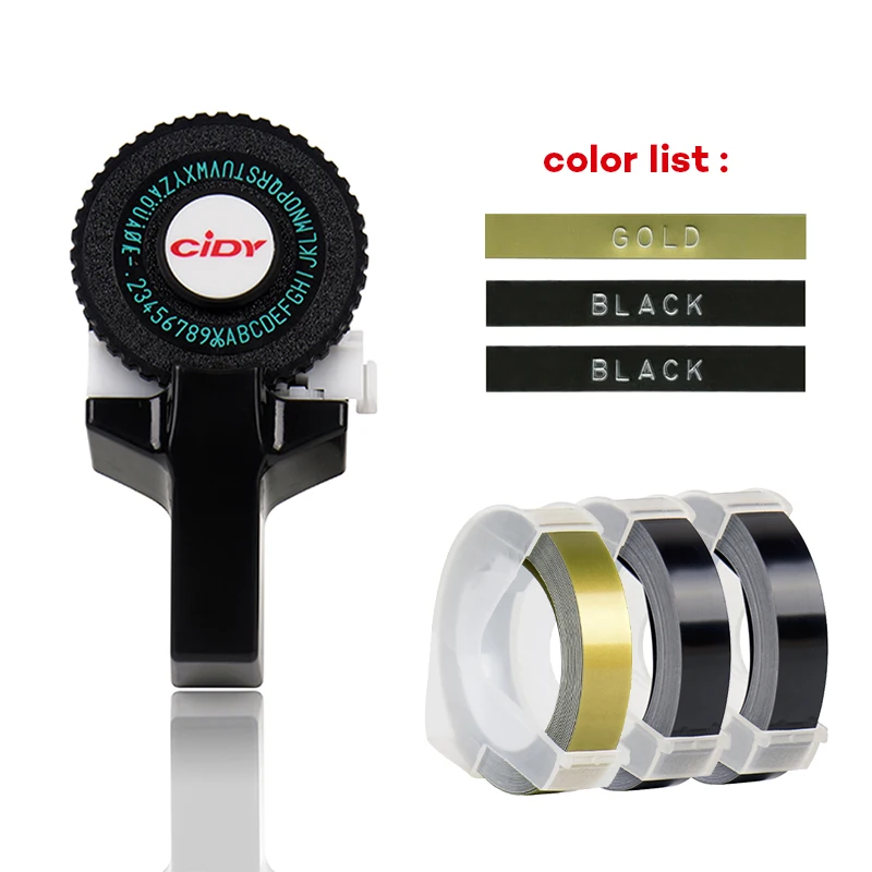 C101-Mini-DIY-Manual-Typewriter-with-3-tapes-9mm-x-3mtrs-Tape-Embossing ...