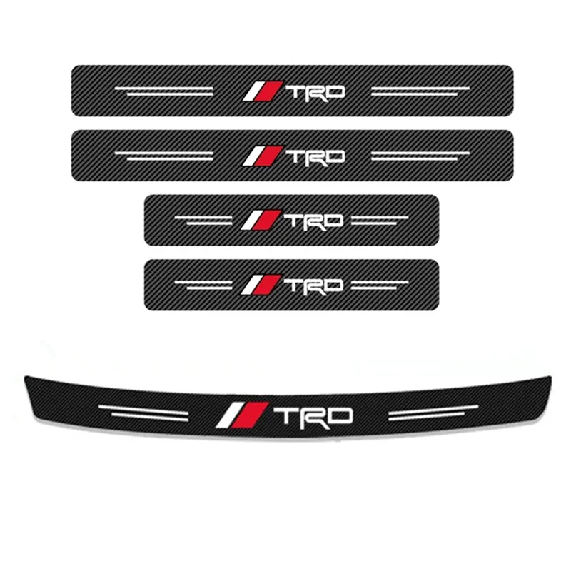 4-5-1Pcs-Carbon-Fiber-Car-Door-Sill-Protector-Threshold-Stickers-For ...