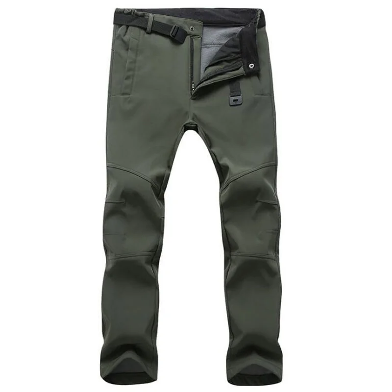 Men-Fleece-Thermal-Pants-Outdoor-Soft-Shell-Waterproof-Hiking-Camping ...