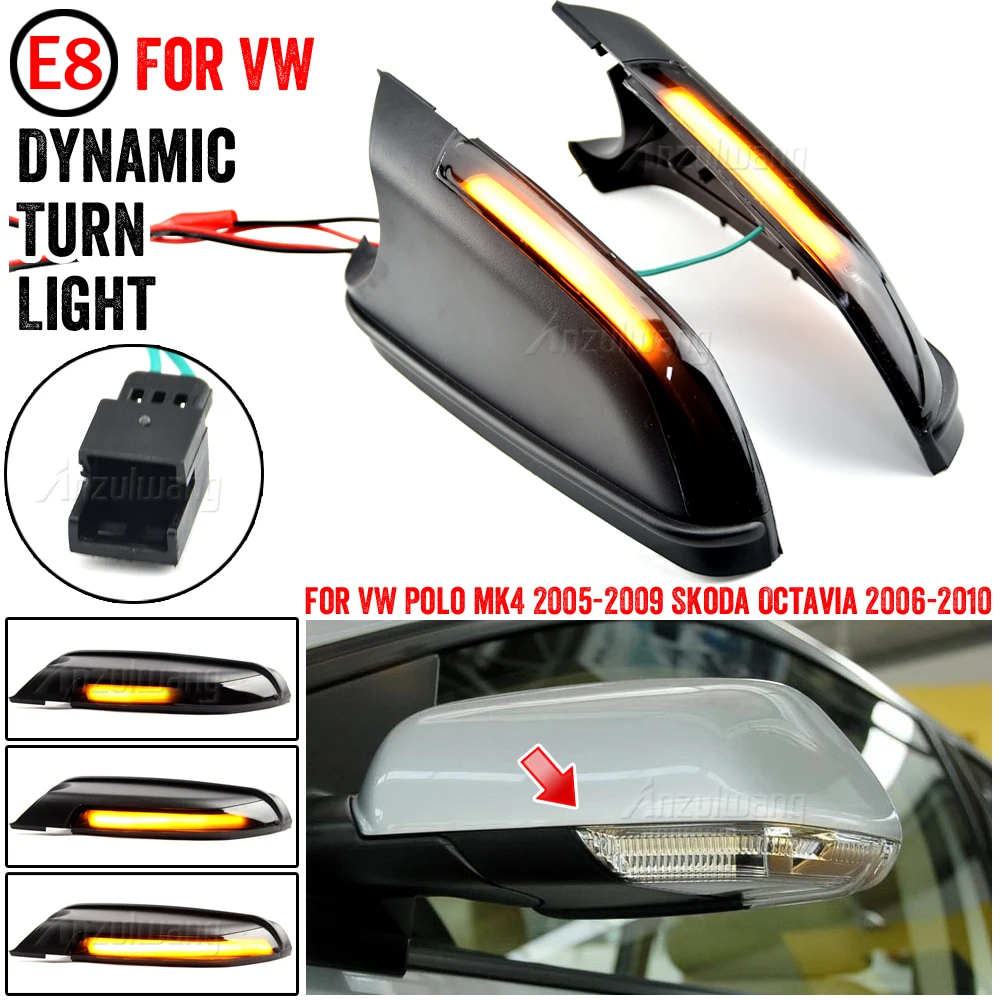 LED-Rearview-Mirror-Indicator-Blinker-Light-Dynamic-Turn-Signal-For-VW ...