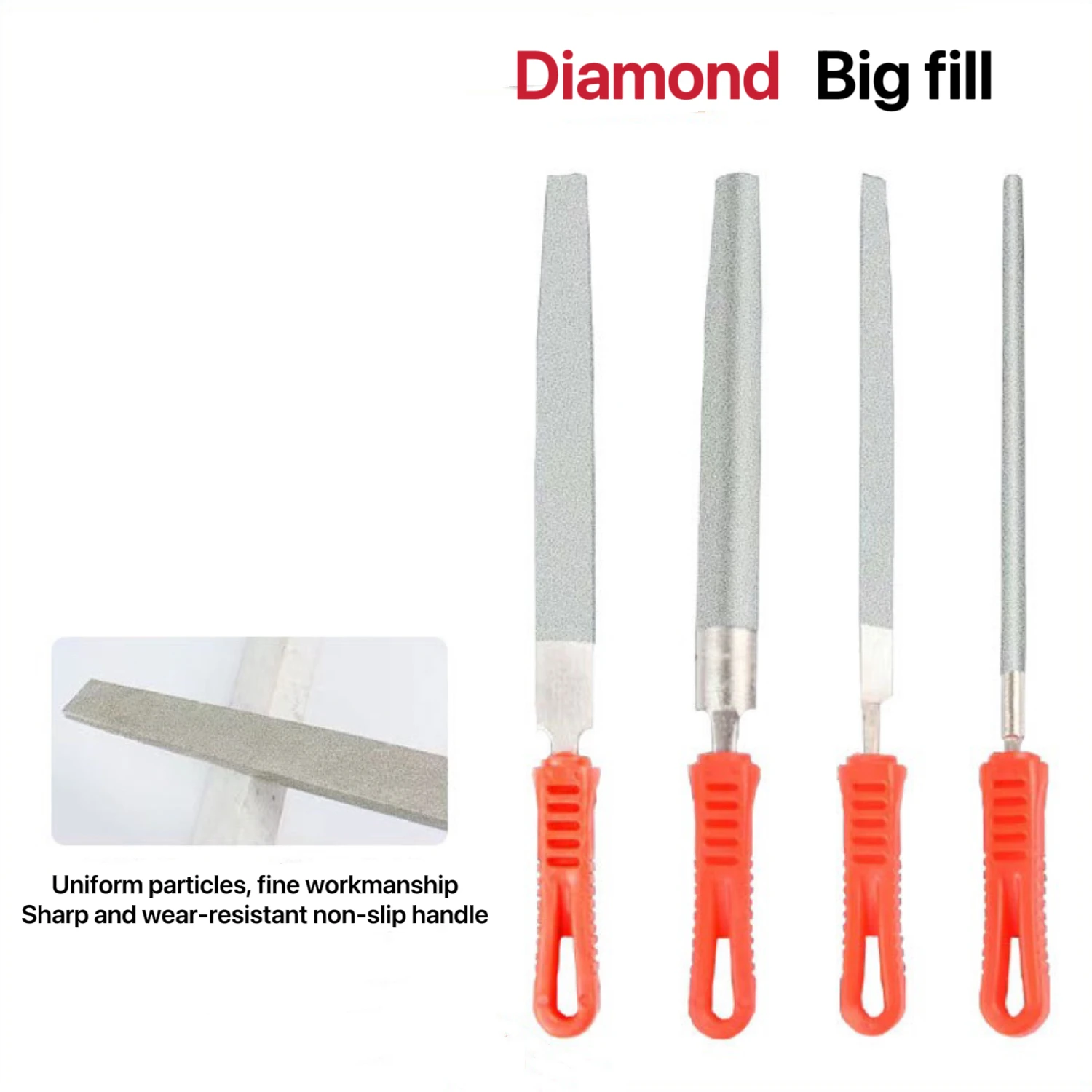 8-diamond-large-board-file-electroplating-steel-file-Flat-board-file ...