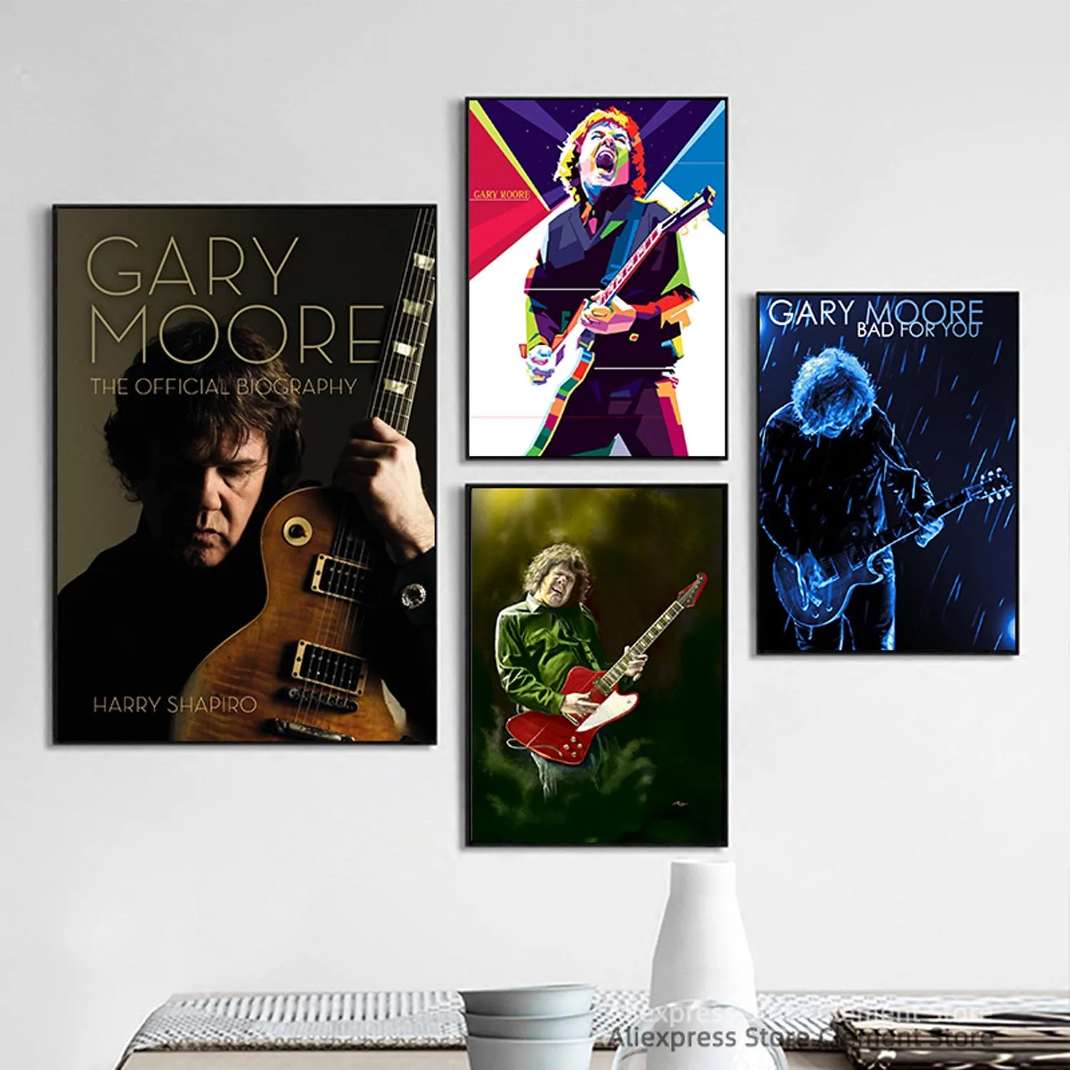 Gary Sheldon, álbum de portada de la banda cantante, carteles de lienzo ...