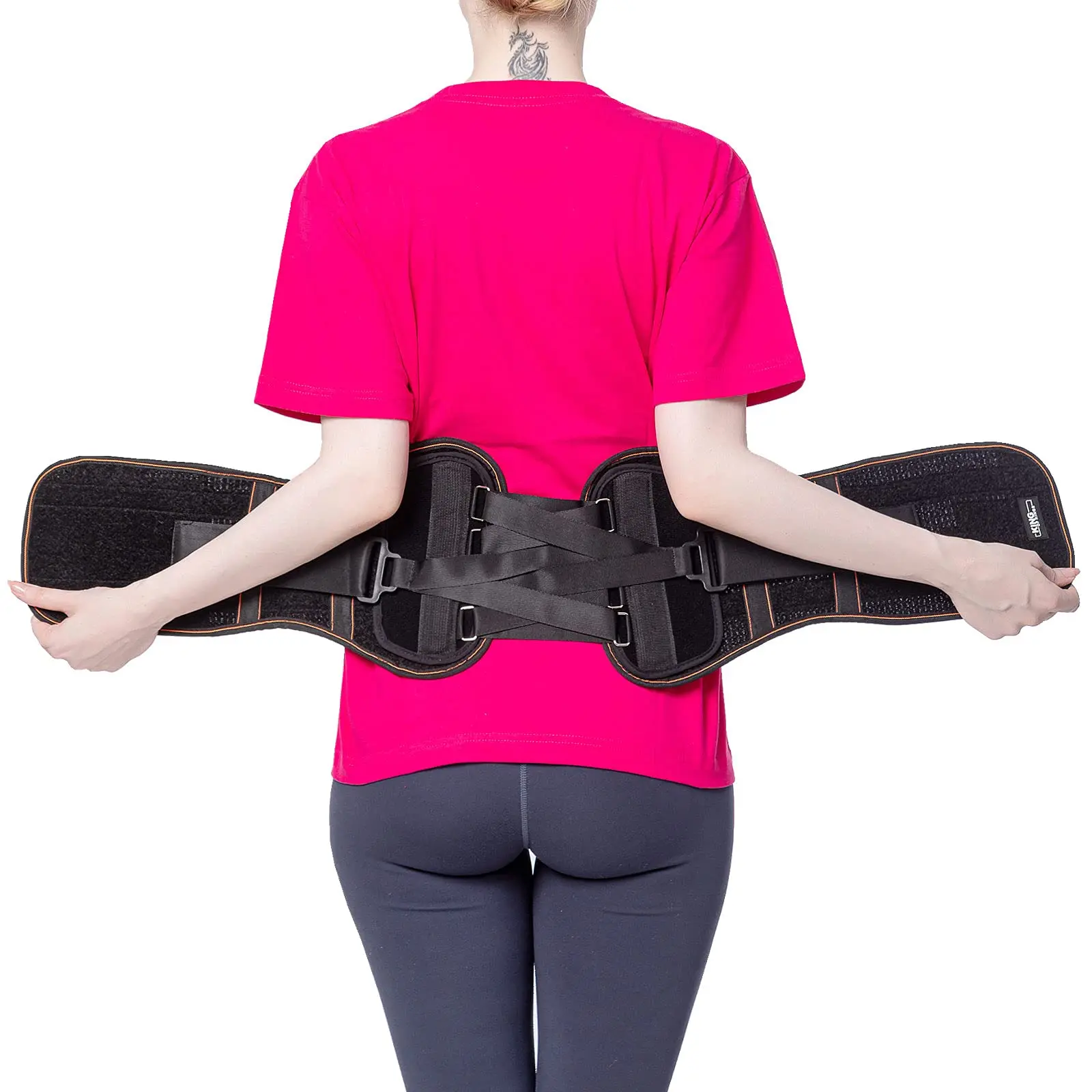 Orthèse pour le bas du dos avec système de poulie,ceinture de soutien ...