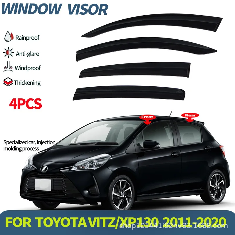 For TOYOTA VITZ 2011-2020 Window Deflector Car Window Rain Guard Car ...