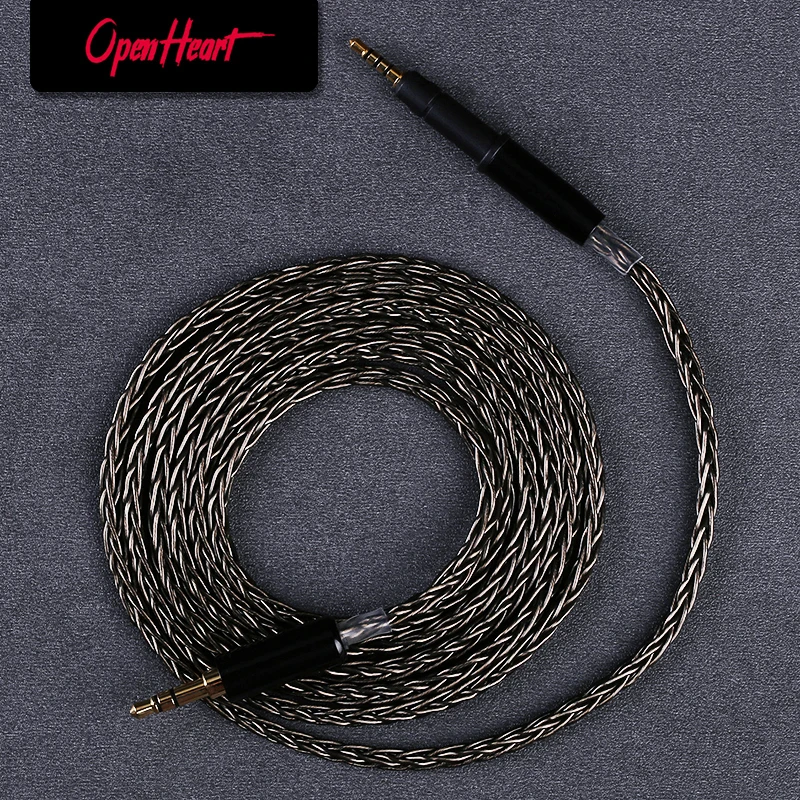 OPENHEART 8 Core Headphone Cable Silver Plated Copper XLR 4.4mm 2.5mm 6 ...