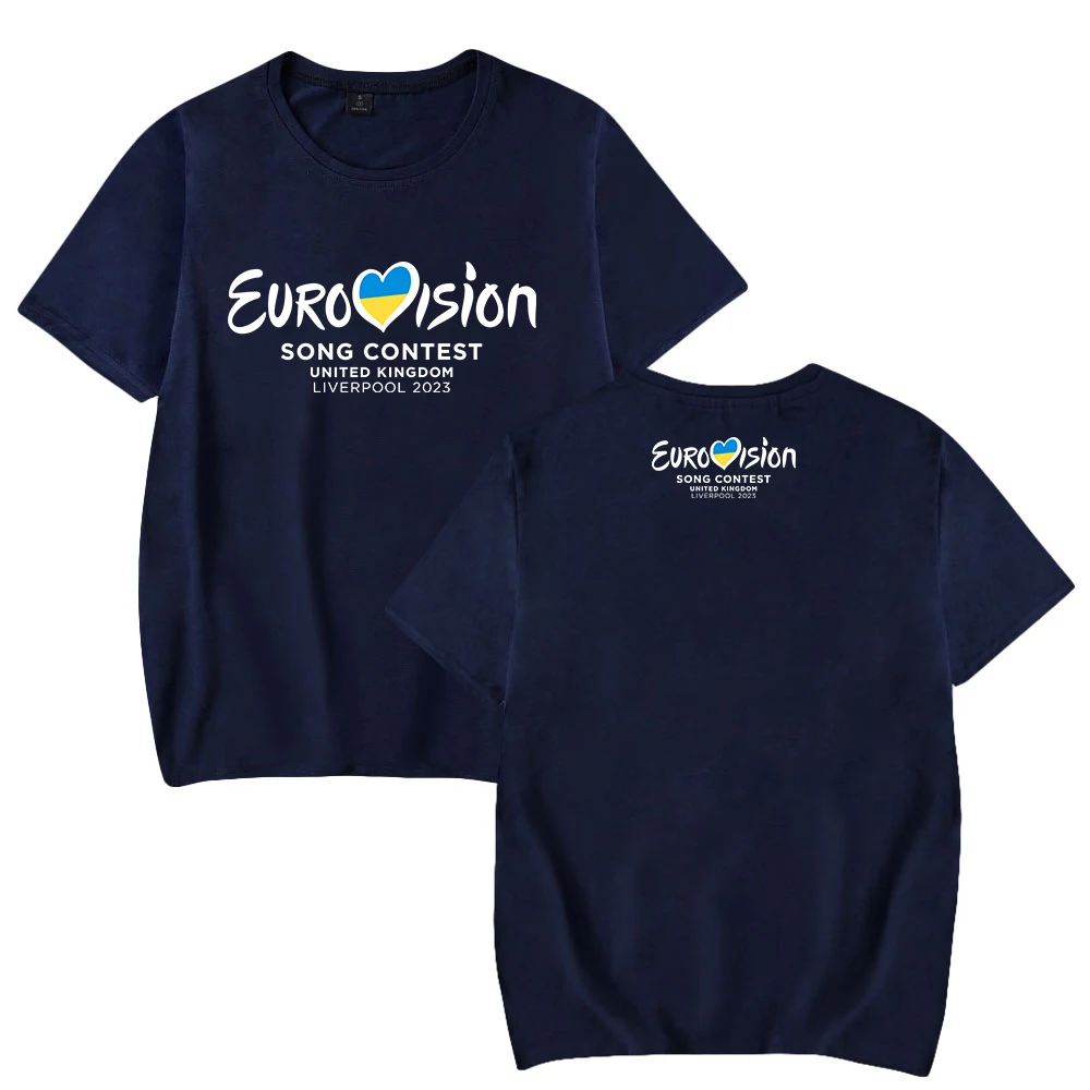 Eurovision-2023-T-Shirt-Eurovision-Song-Contest-Crewneck-Short-Sleeve ...