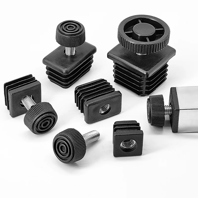 Oval-Plastic-Square-Tube-Stainless-Inner-Plug-Rubber-Foot-Pad-Steel ...