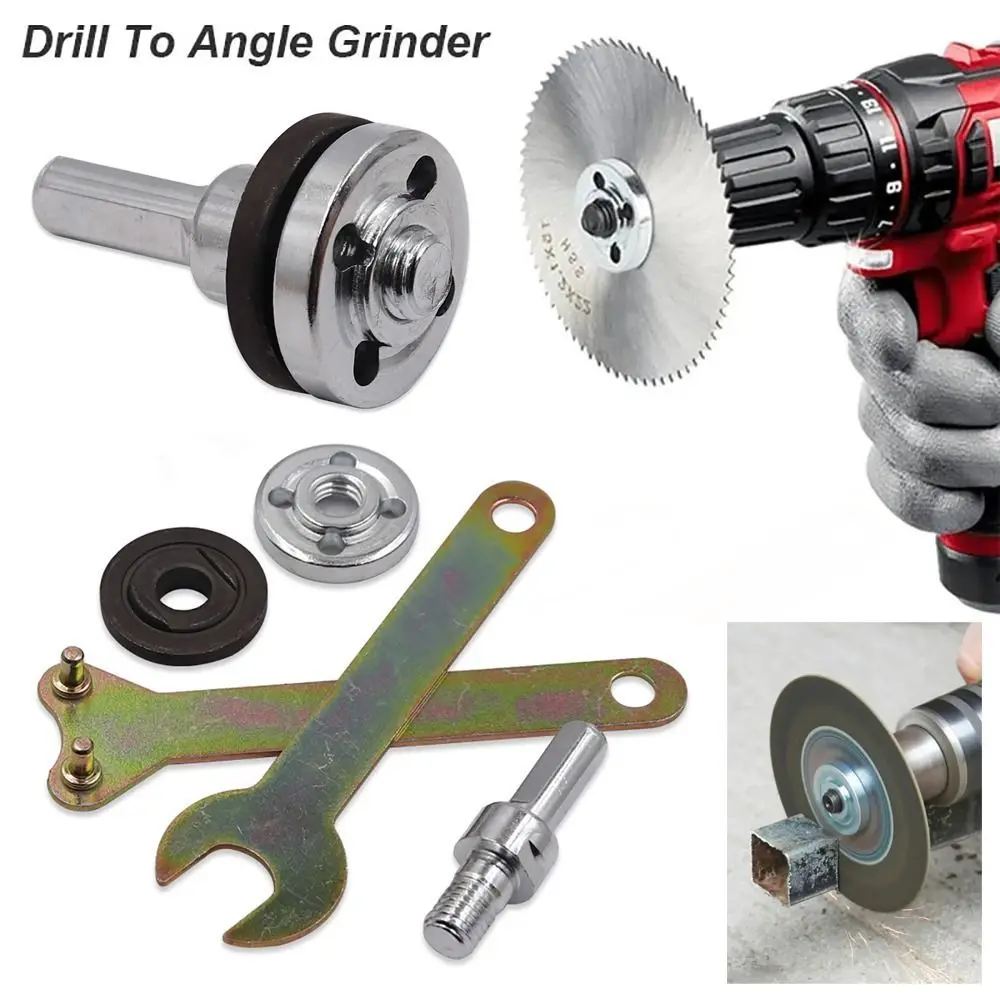 Electric-Drill-Conversion-Angle-Grinder-Set-Handle-Holder-Adapter ...