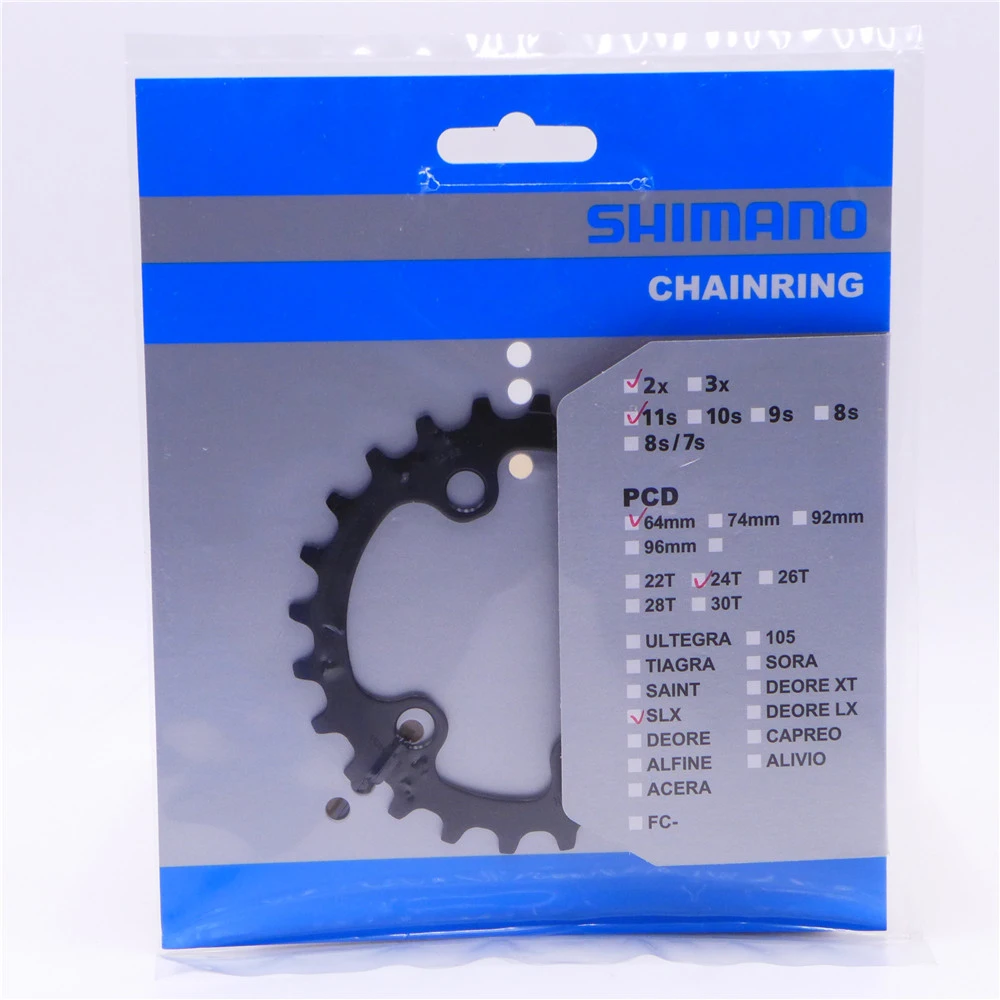 Shimano SLX FC M7000 2x11 Speed Crankset Chainring 24T 26T 28T| | - AliExpress