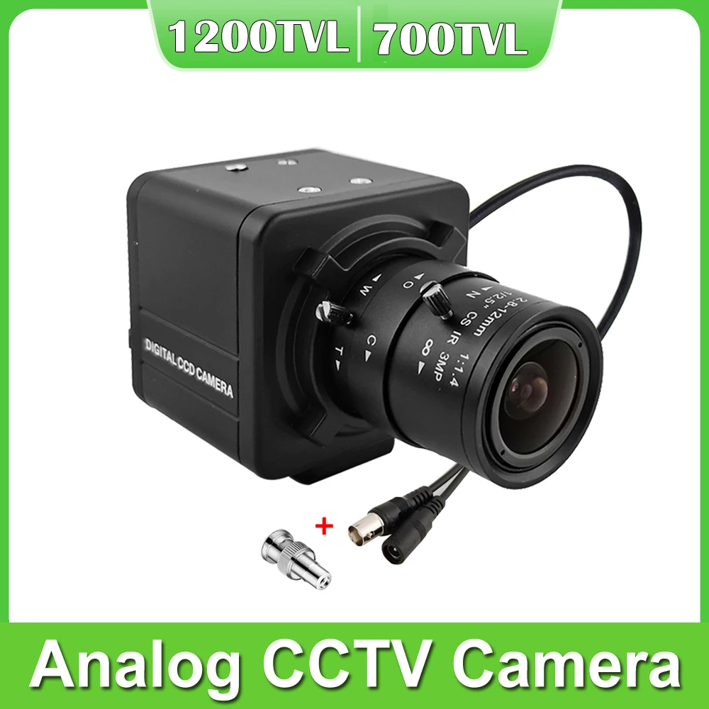 1200TVL CMOS Analog CCTV Camera 700TVL Box Camera 2.8 12mm Varifocal ...