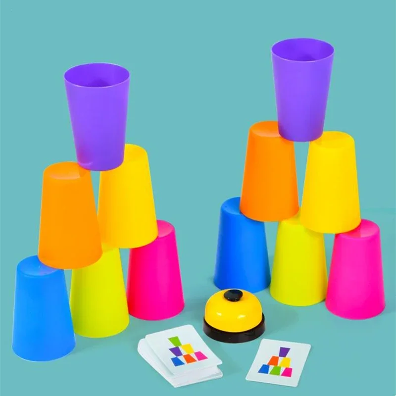 Montessori-Toys-Stack-Enlightenment-Educational-Cup-Game-with-Card ...
