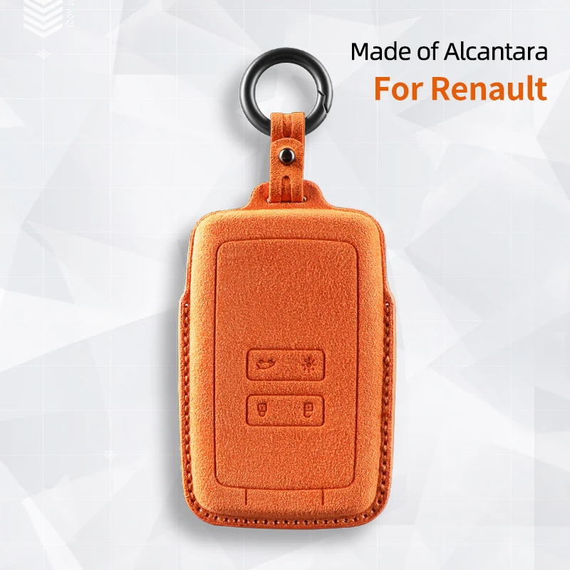 Alcantara-Car-Key-Case-Cover-For-2016-2017-2022-2023-Renault-Koleos ...