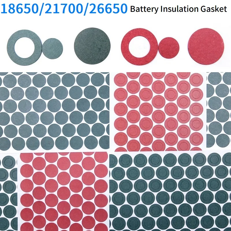20/100pcs 18650 21700 26650 Li ion Battery Insulation Gasket Pack Cell ...