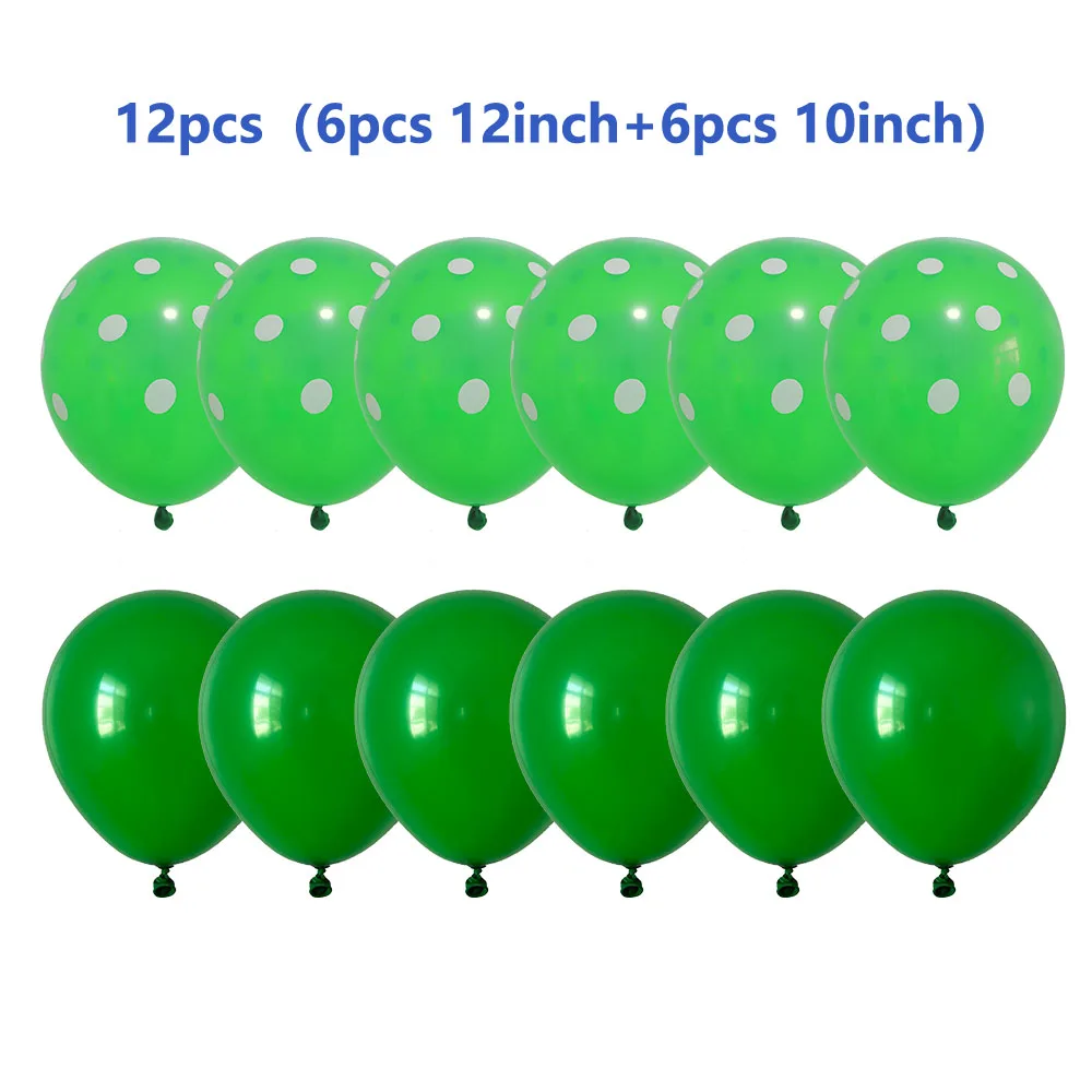 12 globos de látex de 12 pulgadas con lunares rojos, negros, azules y ...