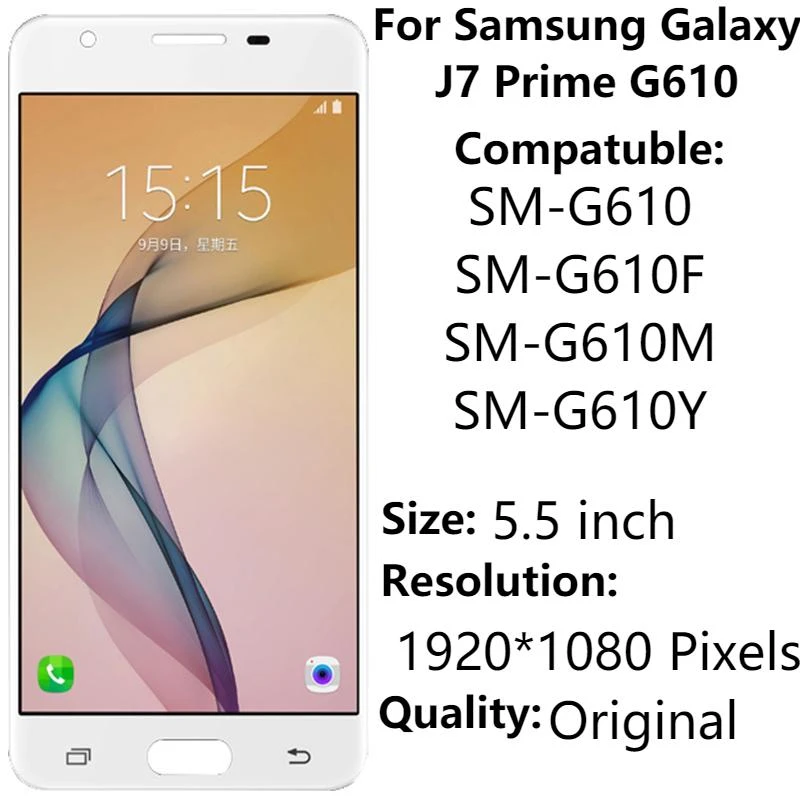 J7 Prime Display G610 G610f Touch Screen Digitizer - Original 5.5 G610 ...