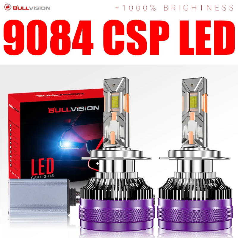 Bullvision-Farol-LED-Canbus-l-mpada-de-nevoeiro-Auto-L-mpada-H7-H4-K5C ...