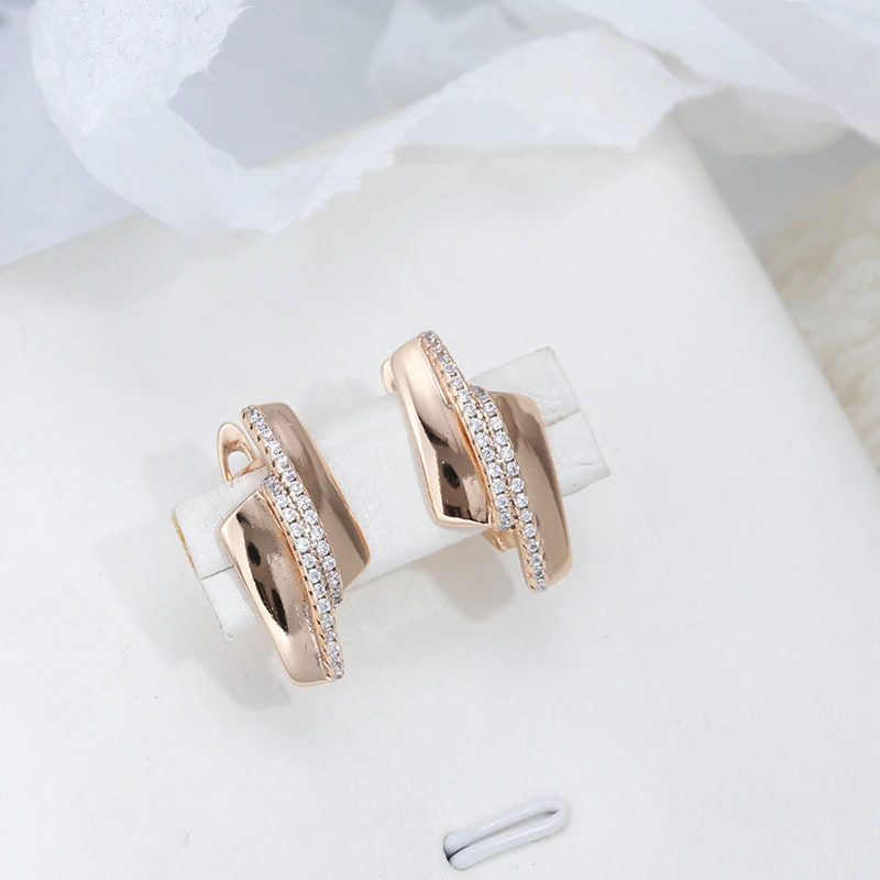Fashion Jewelry 585 Rose Gold | Earrings 585 Metal Rose Gold - Design ...