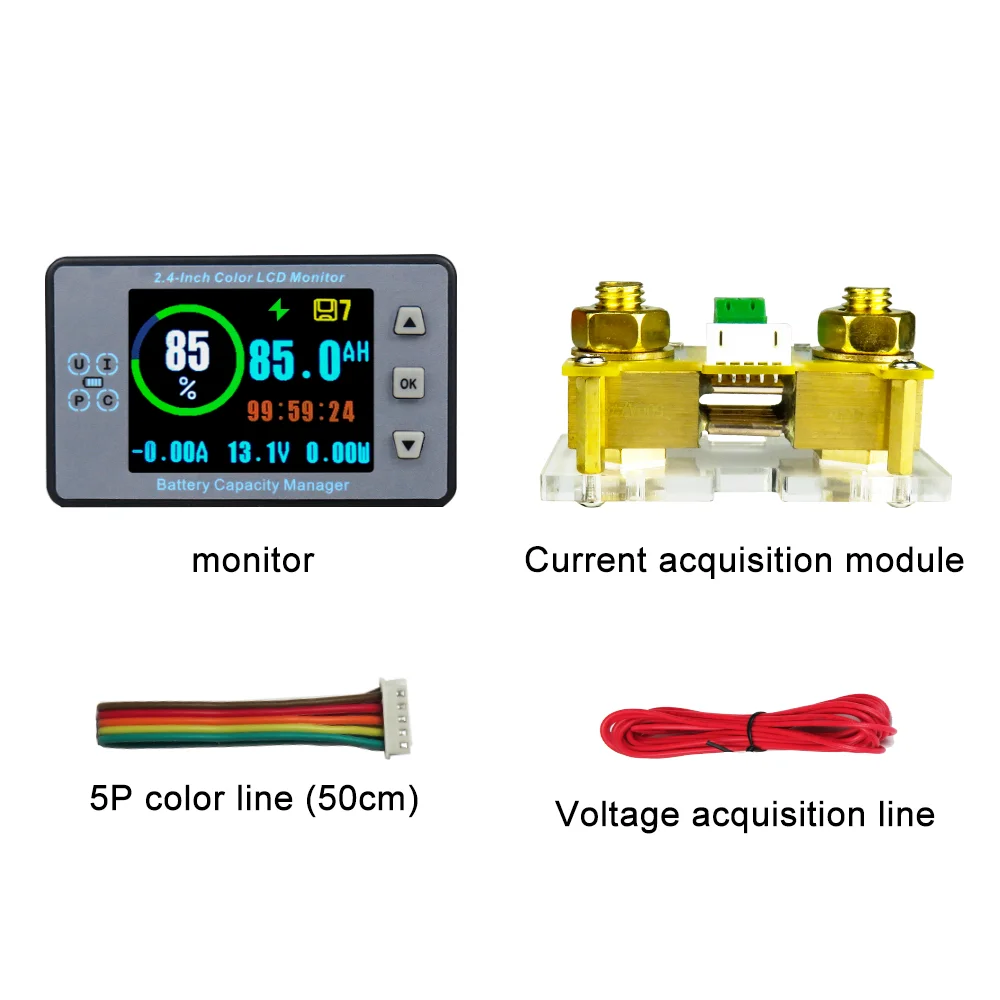 0-500V-Battery-Monitor-Amp-Voltage-Meter-Ammeter-Voltmeter-Solar ...