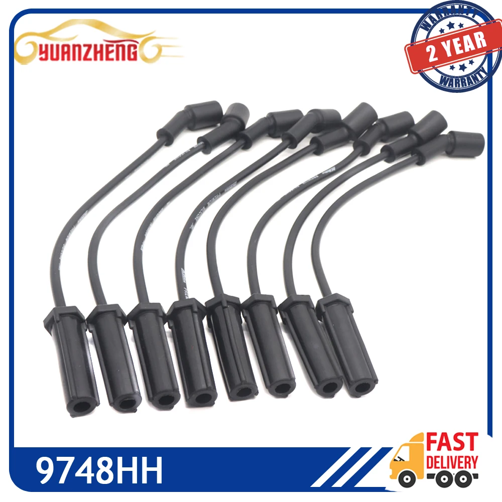 9748HH Ignition Spark Plug Wire Kit Set Cable For CADILLAC ESCALADE ...