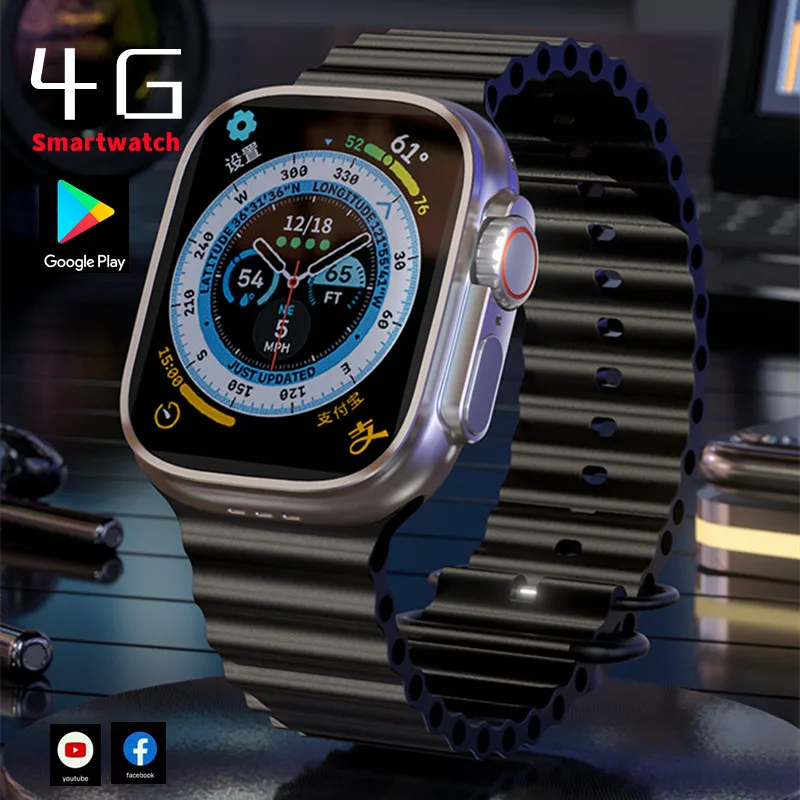 S8 Ultra 4G Smartwatch Sim Card 64Gb Android Os Gps