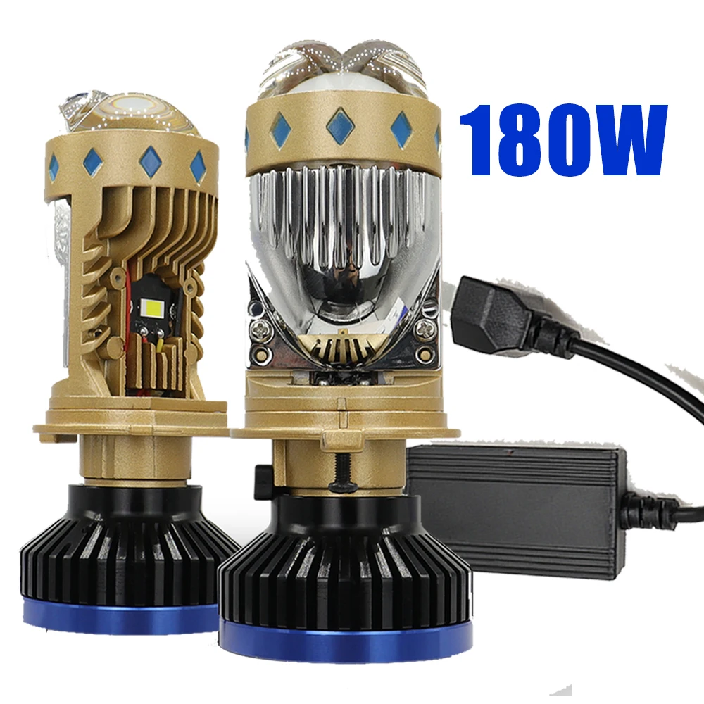 2PCS-Automotive-H4-Mini-LED-Lens-Headlight-Laser-Bulb-T8-LED-Canbus ...