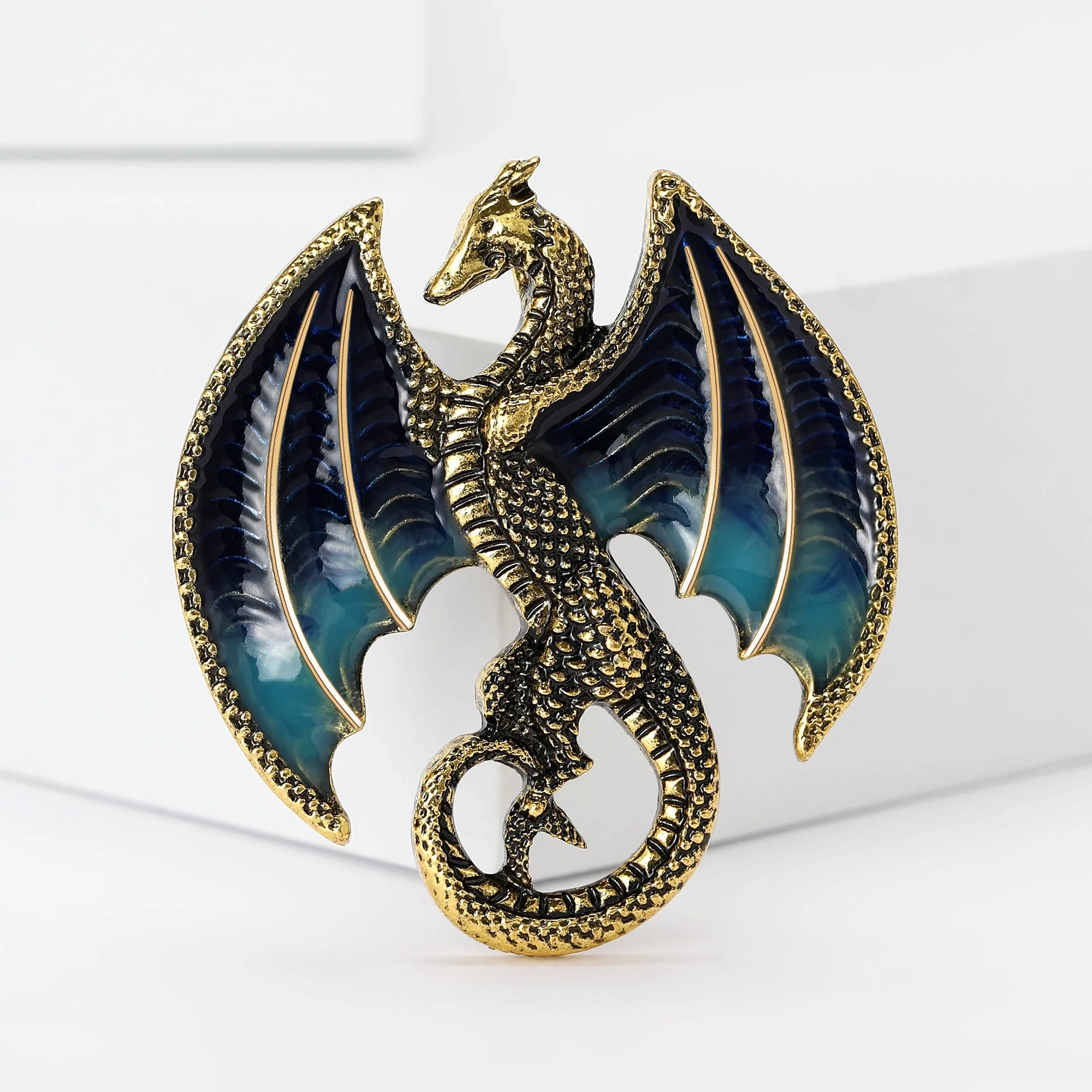 New-Enamel-Giant-Winged-Dragon-Brooch-for-Women-Unisex-Rhinestone ...