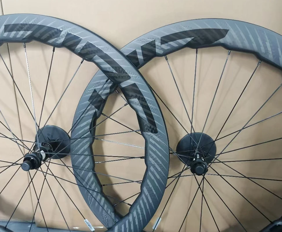 700C New 454 Carbon Road Bike Disc Wheels Gravel Ceramic Ratcher 60T ...