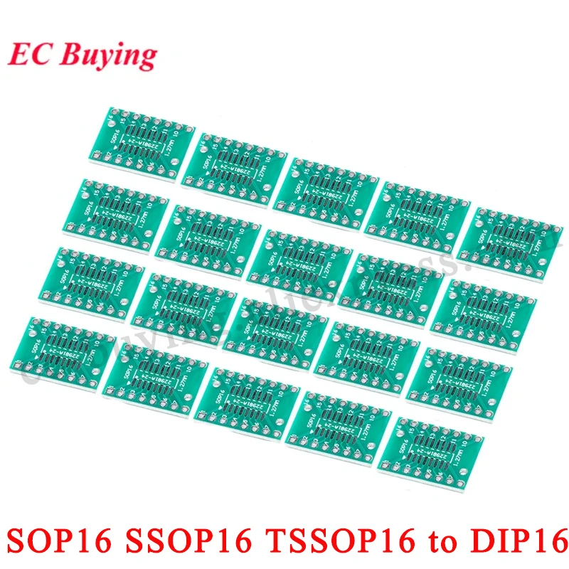20pcs-2pcs-TSSOP16-SSOP16-SOP-16-SOP16-to-DIP16-Transfer-Board-DIP-Pin ...